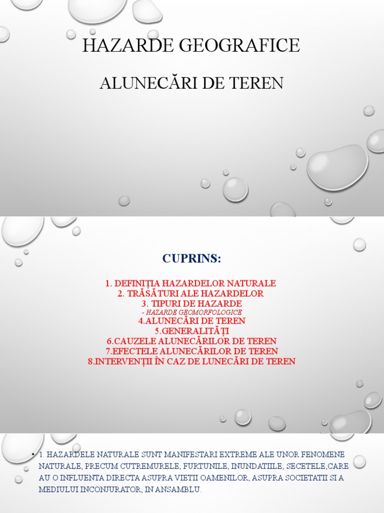 Hazarde Geografice | PDF