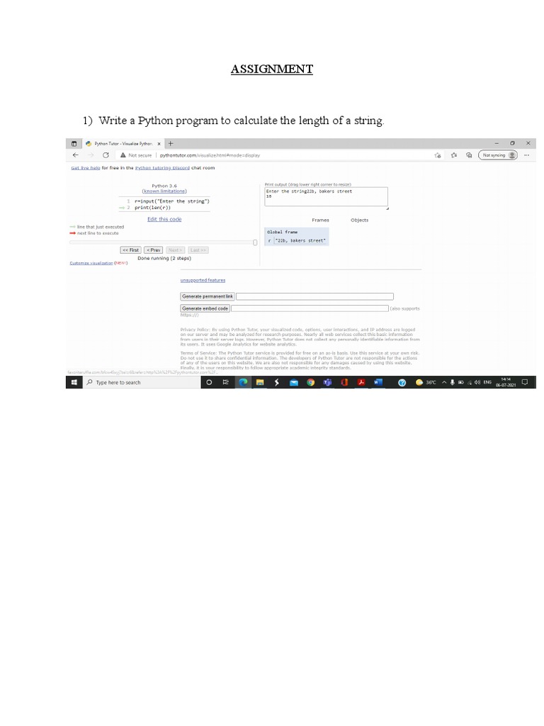 Python String Manipulation Exercises | PDF | Computers