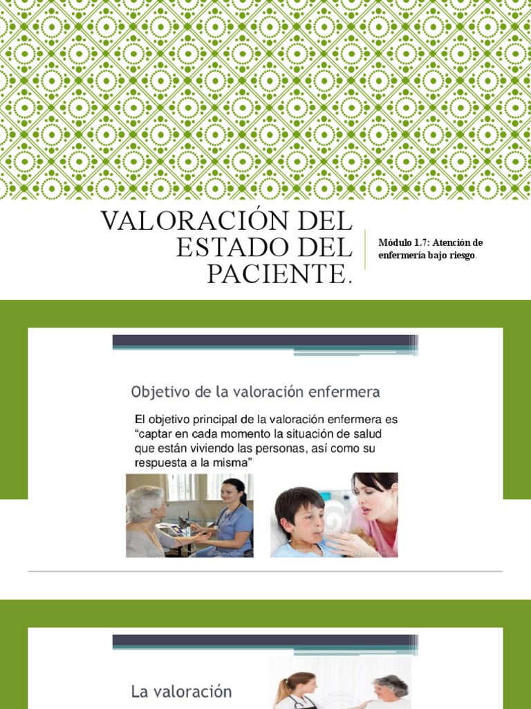 Clase 5. Valoración Del Estado Del Paciente | PDF