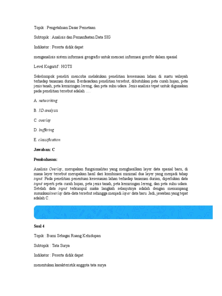 Analisis Overlay dalam SIG untuk Pertanian | PDF