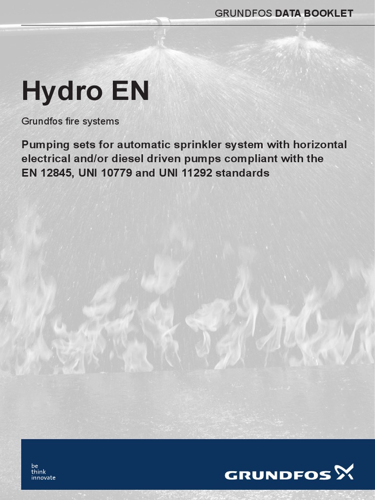 Hydro EN 12845 Fireset Databook | PDF | Pump | Valve