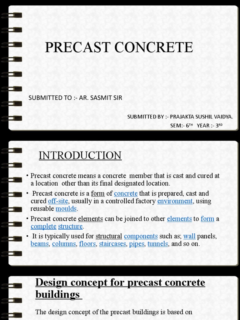 Precast Concrete Design and Systems | PDF | Precast Concrete | Concrete