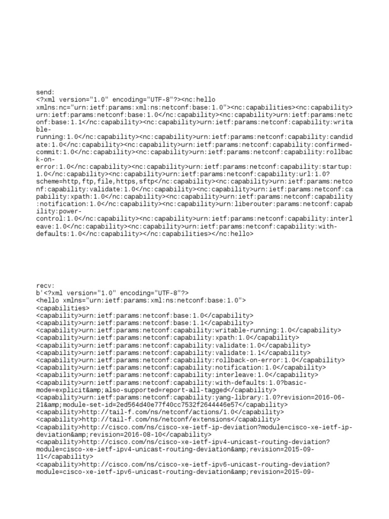 Lab 2 7 Sol Py Netconf Log Pdf Networking Standards Telecommunications Standards