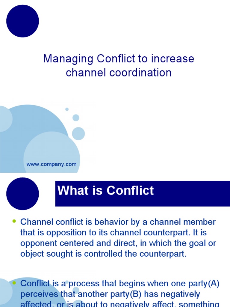 Managing Conflict To Increase Channel Coordination | PDF | Business ...