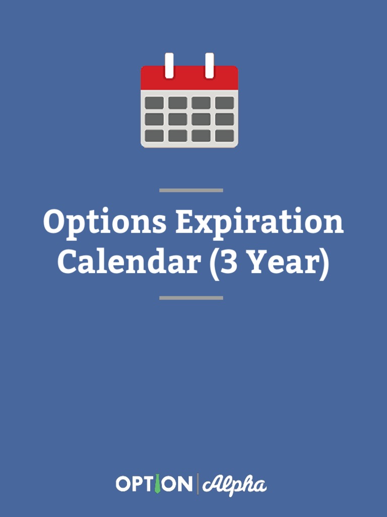 3 Year Expiration Calendar | PDF | Option (Finance) | Securities (Finance)