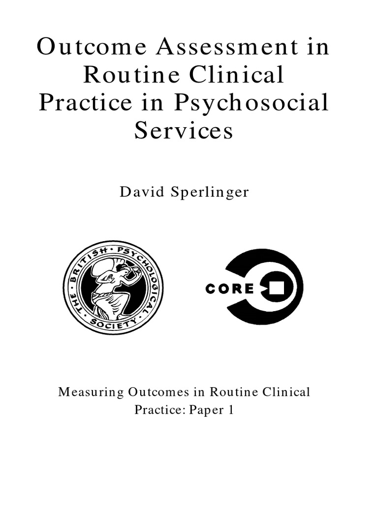 Outcome Assessment in Routine Clinical Practice in | PDF | Clinical ...