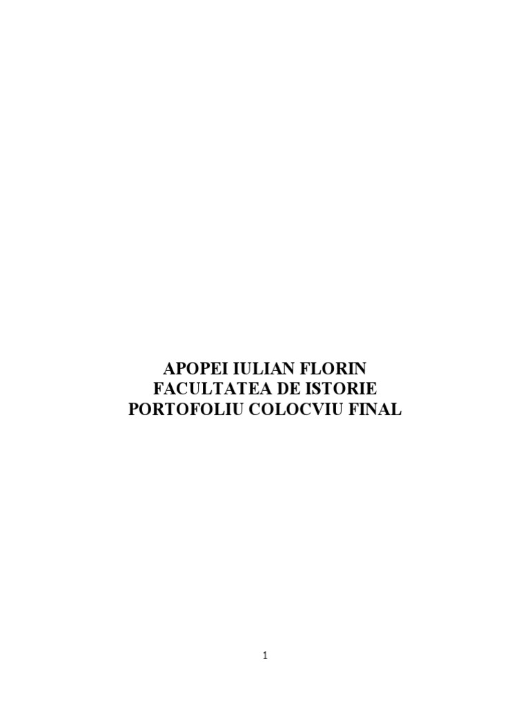 Test Docimologic Lumea Romana | PDF