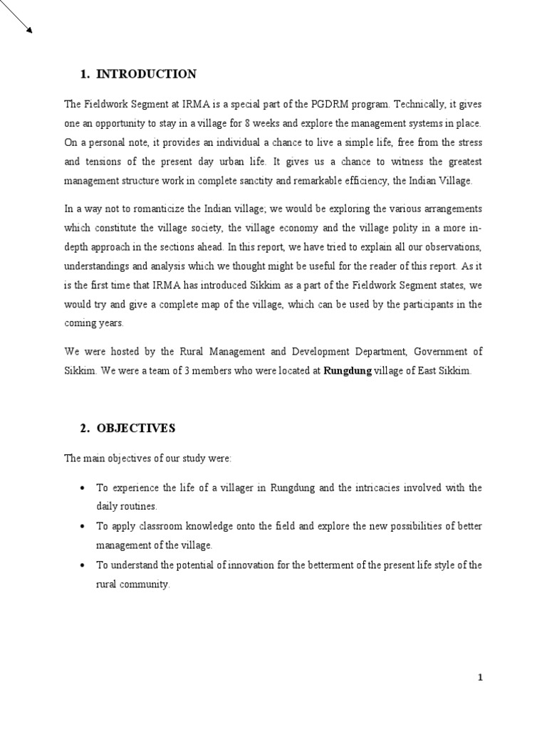 Rhenock, Sikkim Village Report | PDF | Rain | Bhutan