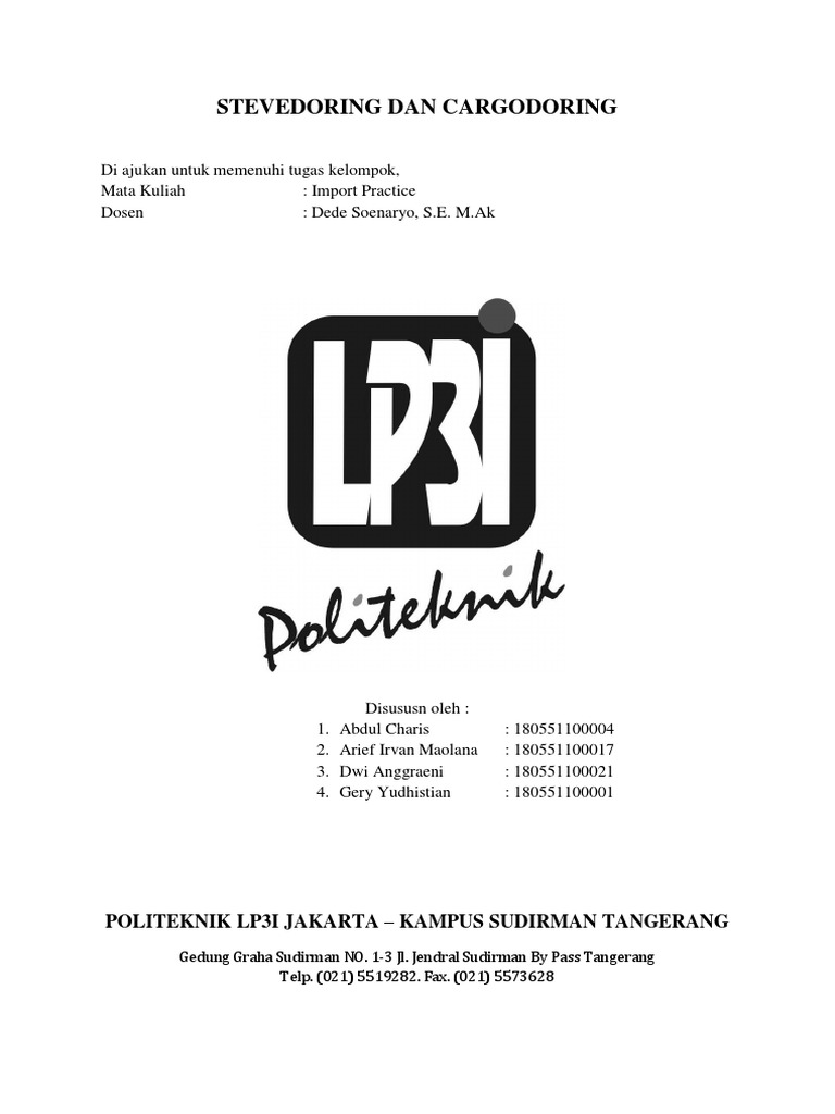 Stevedoring & Cargodoring Basics | PDF