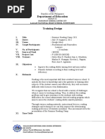 Sample Project Proposal | PDF | Reading Comprehension | Teachers