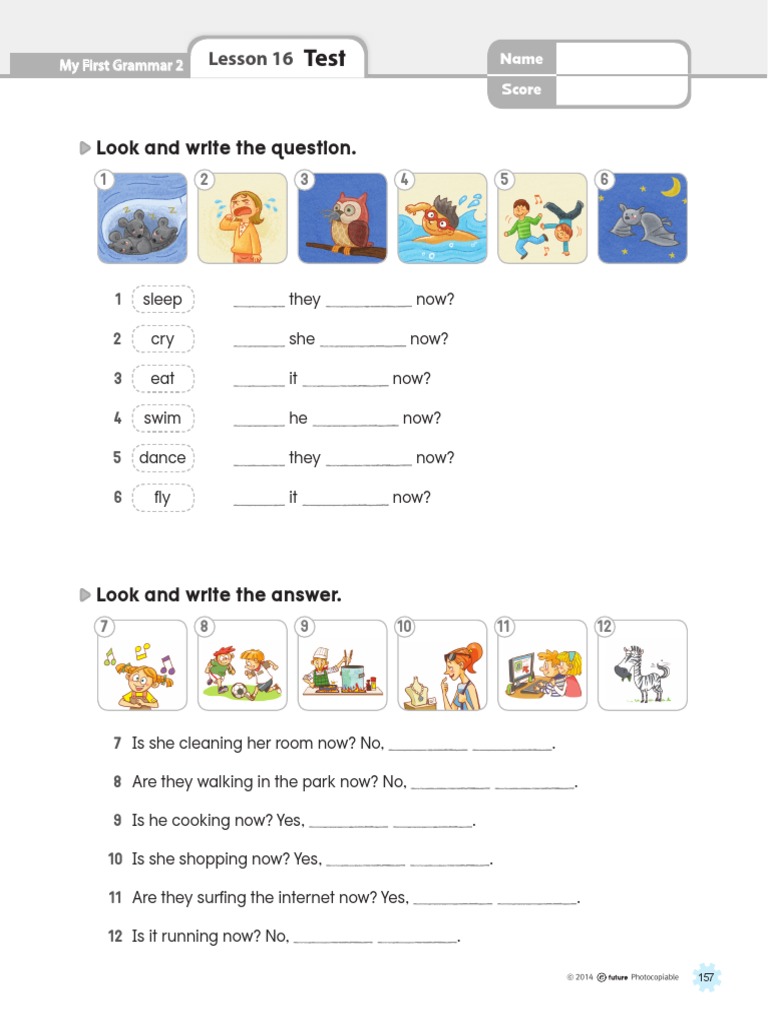 Look and Write The Question.: Lesson 16 | PDF