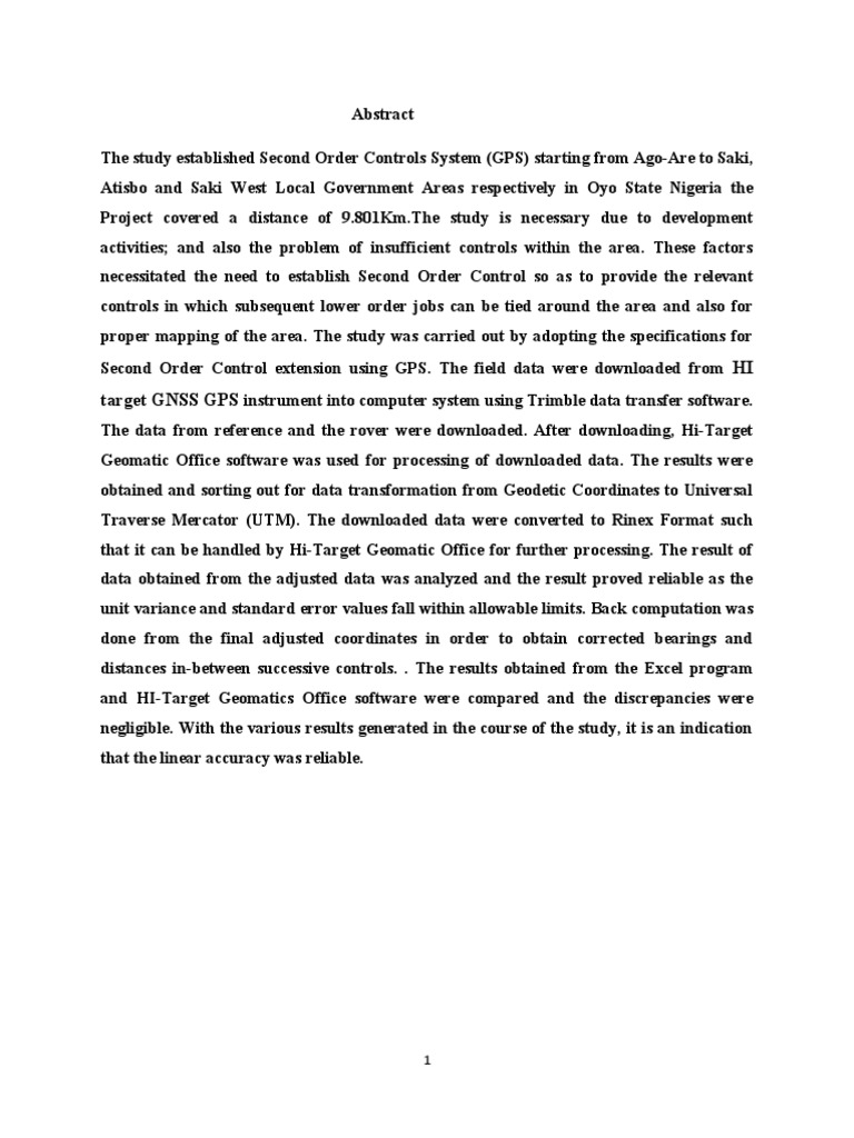 Control Survey | PDF | Surveying | Geodesy