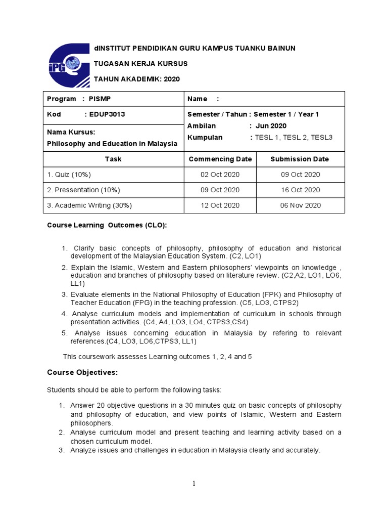 Facing Current Challenges Intellectually: An Analysis of Course ...