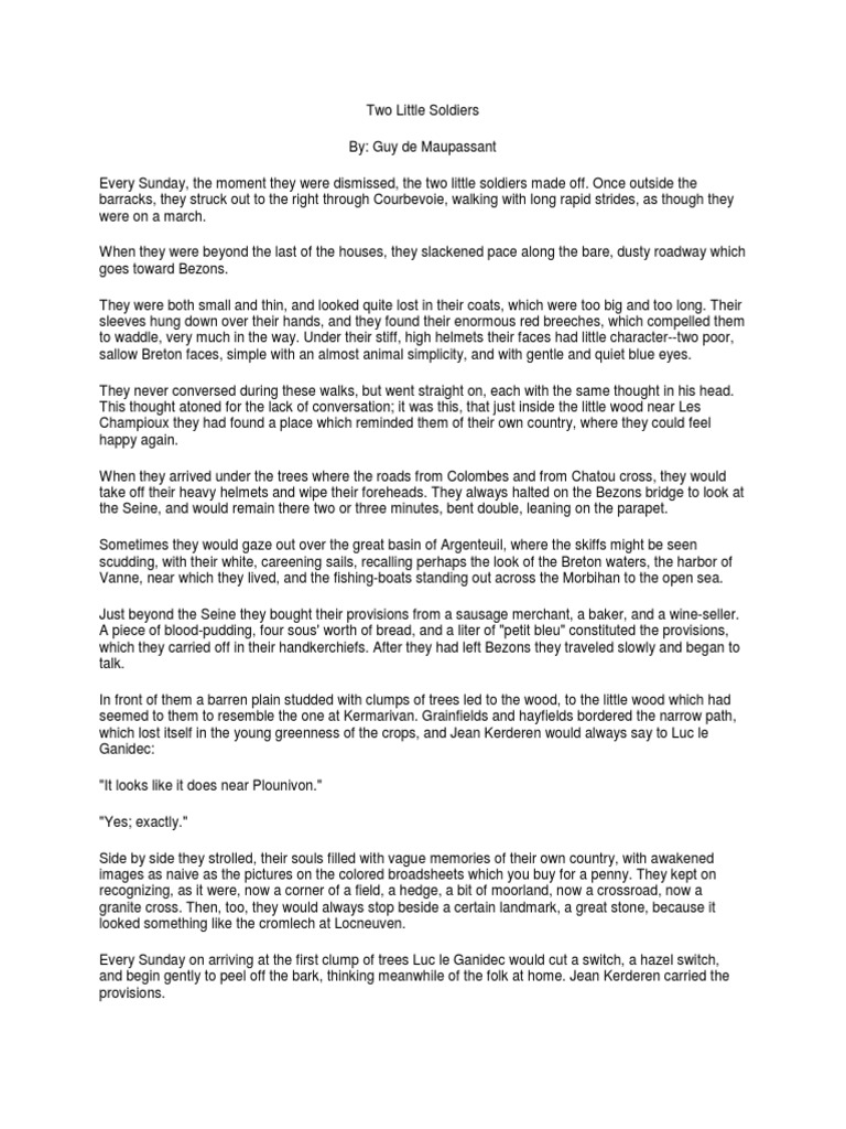 Two Little Soldiers | PDF | Nature