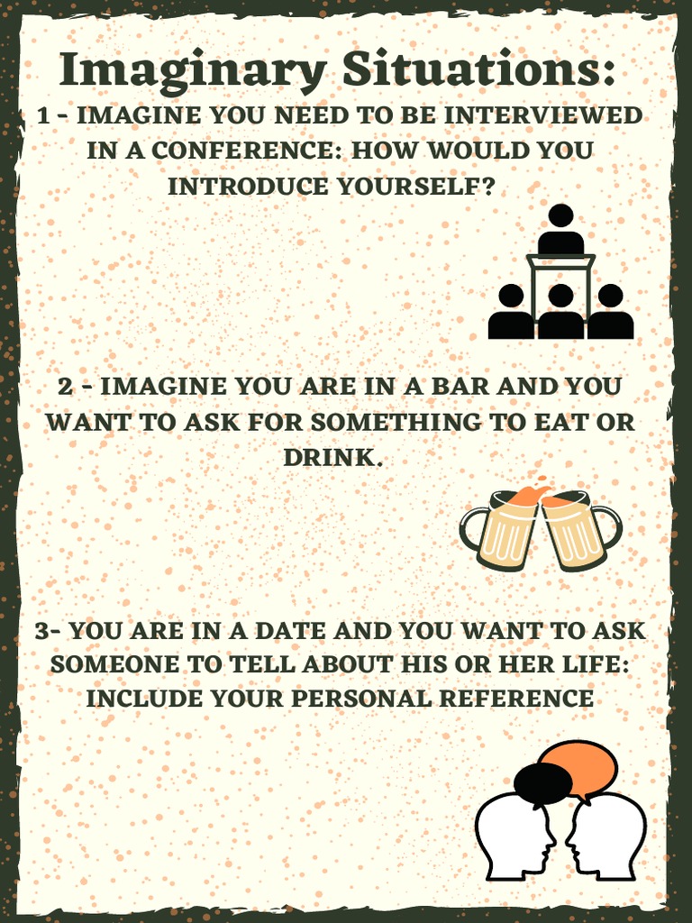 Elementary Basic Vocabulary - Imaginary Situations | PDF