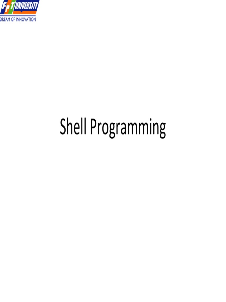 Intro Shellprogramming Pdf Parameter Computer Programming Command Line Interface 