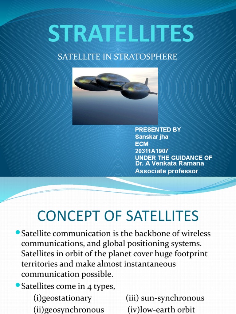Stratellites: Satellite in Stratosphere | PDF | Communications ...