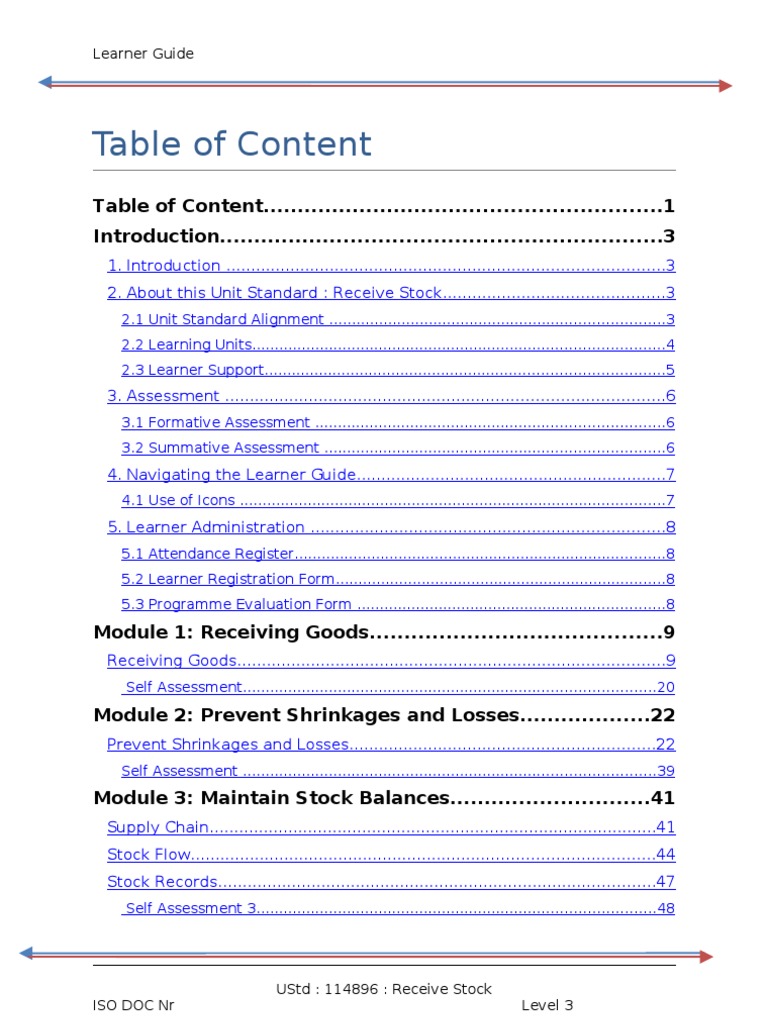 1 - 114896: Receive Stock - Learner Guide | PDF | Retail | Warehouse