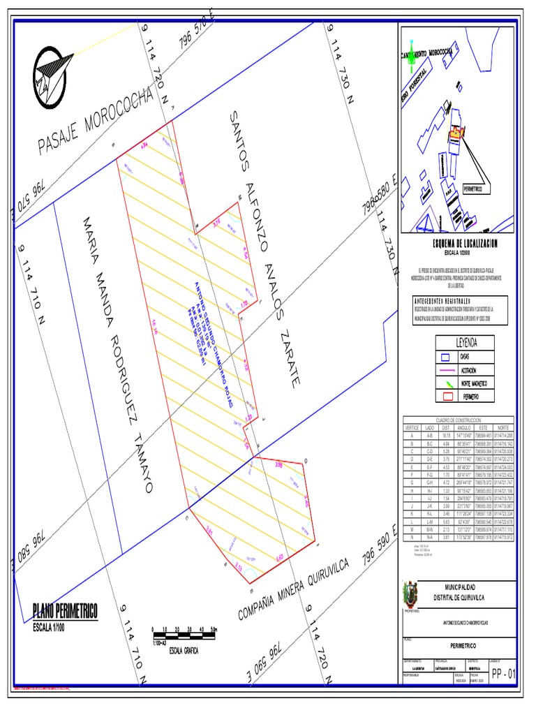 Plano Perimetrico-Perimetrico A3 | PDF