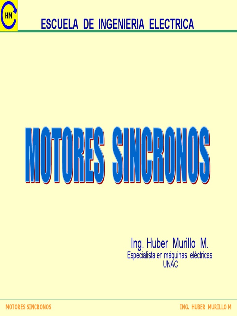 Pdfslide - Tips Motores Sincronos Huber Murillo | PDF | Corriente eléctrica | Motor eléctrico