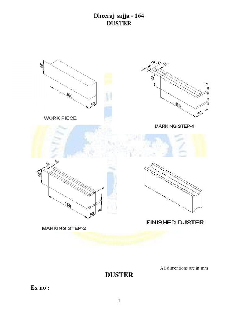 Construction of a Wooden Duster: A Step-by-Step Guide | PDF | Crafts ...