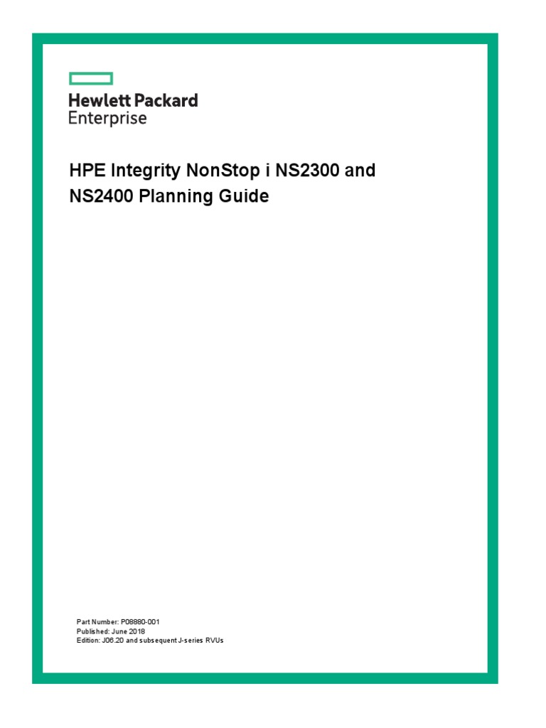 HPE - NonStop I NS2300 and NS2400 Site Planning Guide | PDF | Hard Disk ...