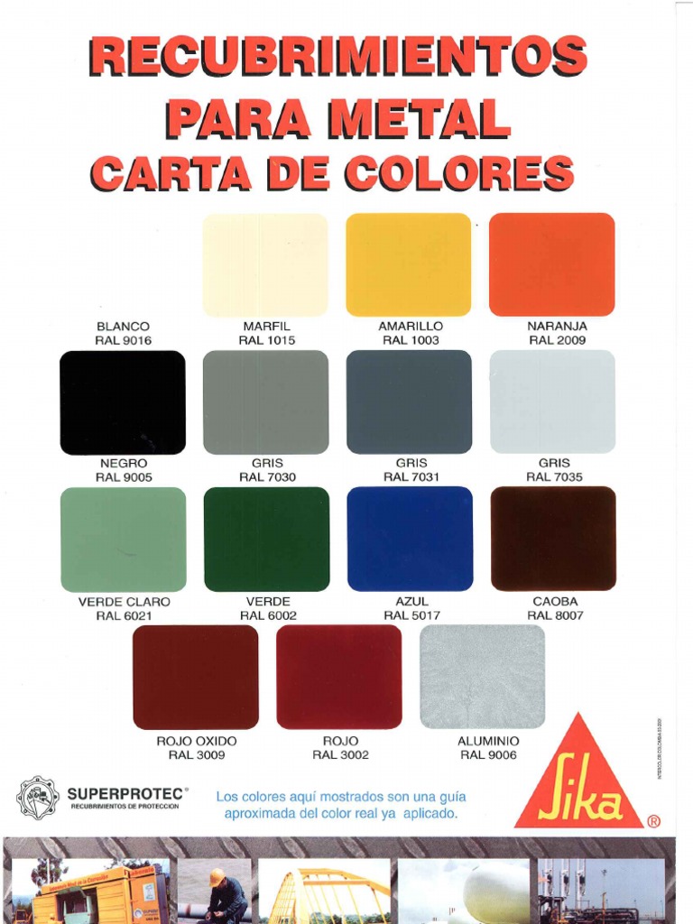 Carta Colores Sika | PDF