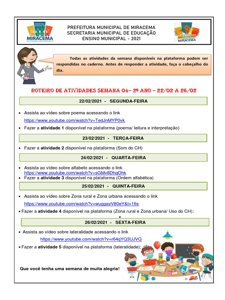 Atividades do Chico Cochicho - 2º Ano | PDF | Alfabeto | Alimentos