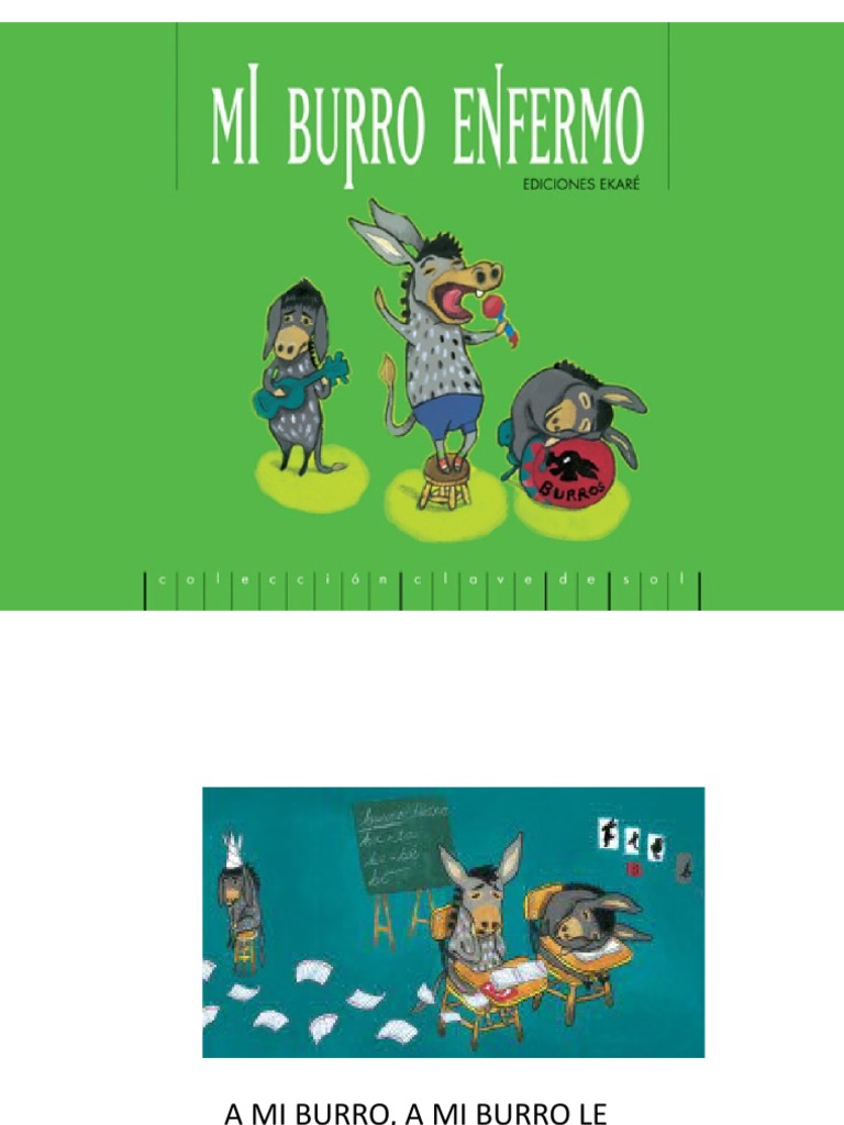 Mi burro enfermo: canción y actividades | PDF