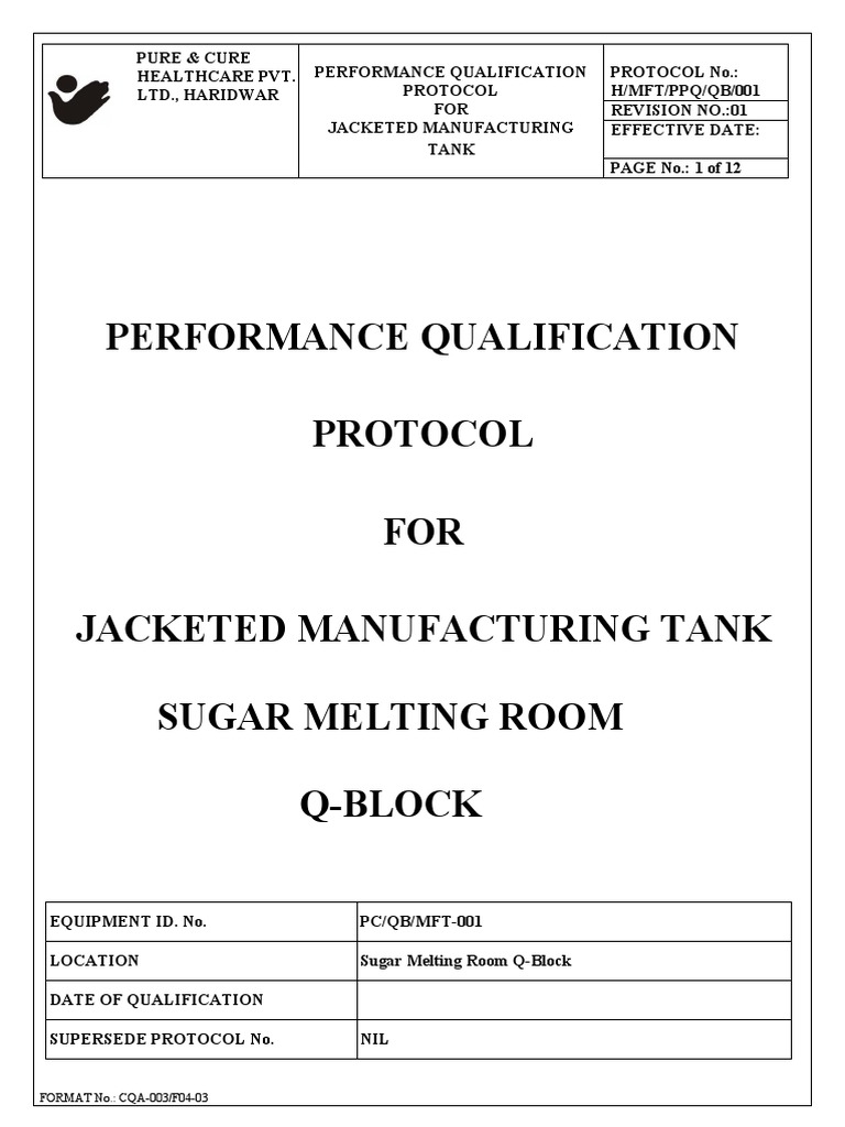PQ-Sample One Pharma | PDF | Verification And Validation | Chemistry
