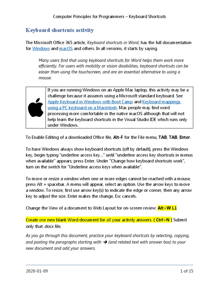 Keyboard Shortcuts for Programmers | PDF | Computer Keyboard | Keyboard ...