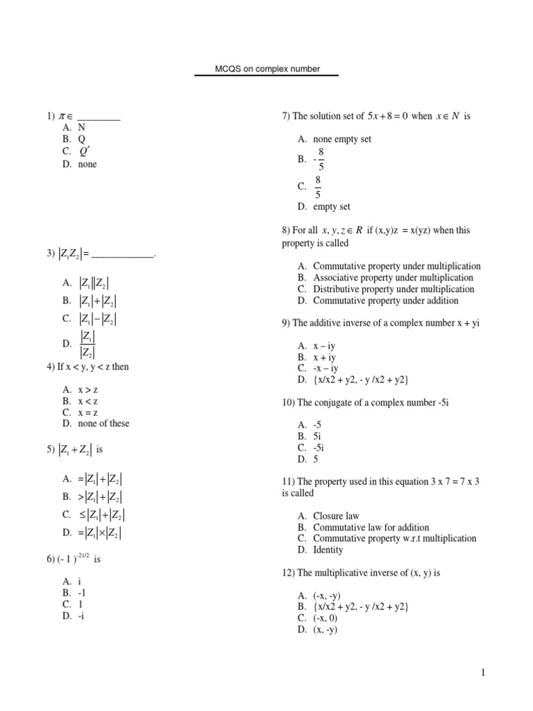 Complex Number 2 | PDF | Complex Number | Numbers