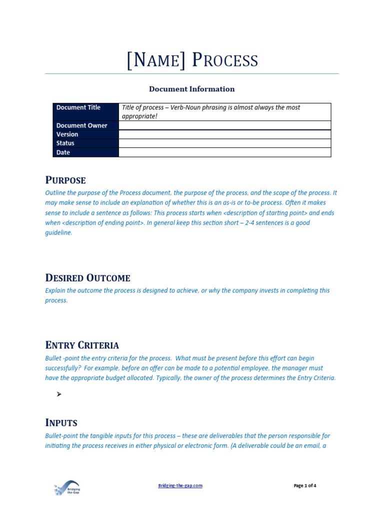Business Process Template | PDF | Business | Computing