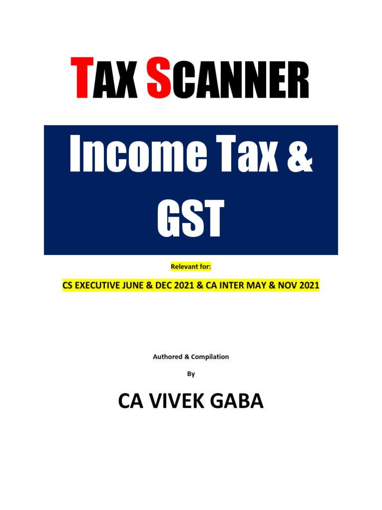 Mcq's Tax Scanner | PDF | Flat Tax | Income Tax