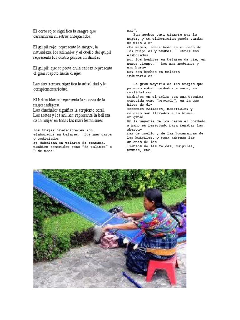 Significado del traje típico de Tactic | PDF | Estilo de vida