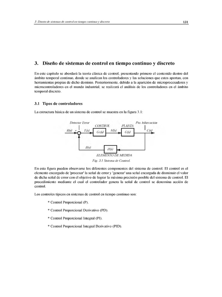 Teoria de Control | PDF | Sistema de control | Integral