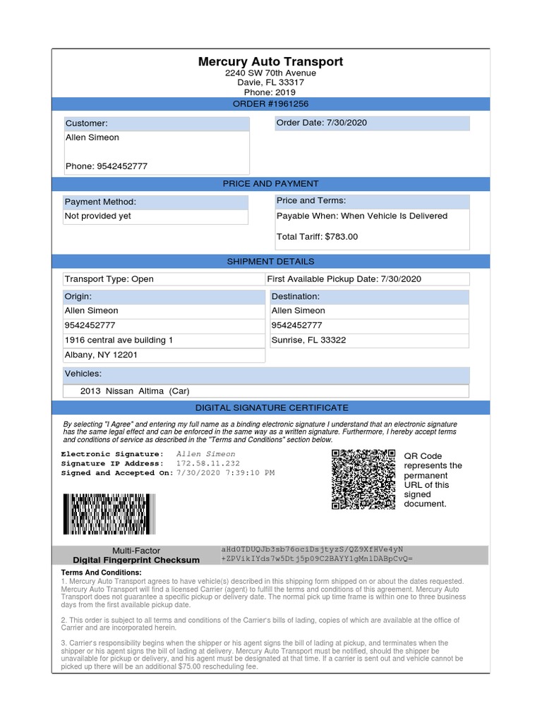 Confirmation Order | PDF | Cargo | Bill Of Lading