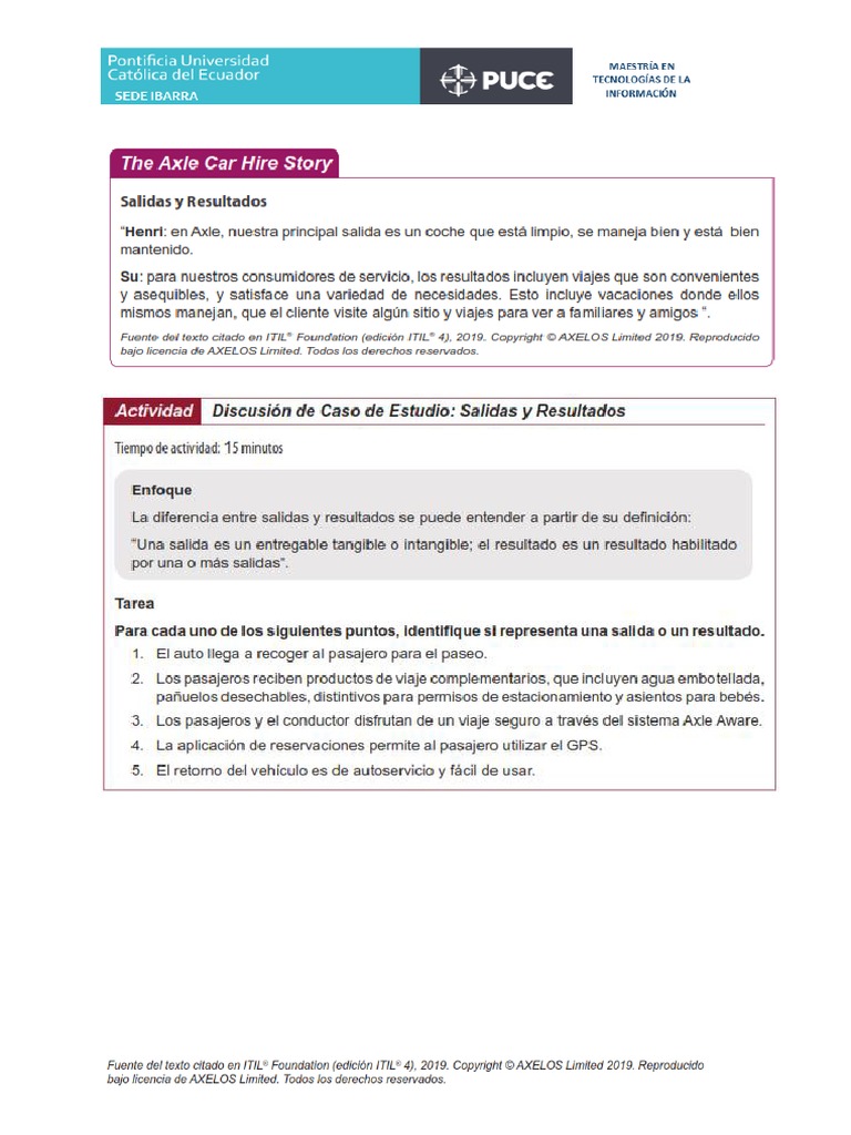 3 - Caso de Estudio - Salidas y Resultados | PDF