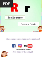 Letra R Sonido Fuerte y Suave | PDF