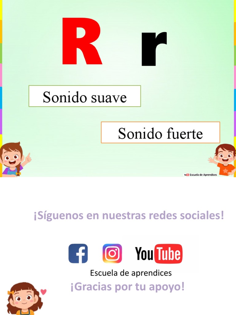 Clase Letra R Suave y Fuerte | PDF