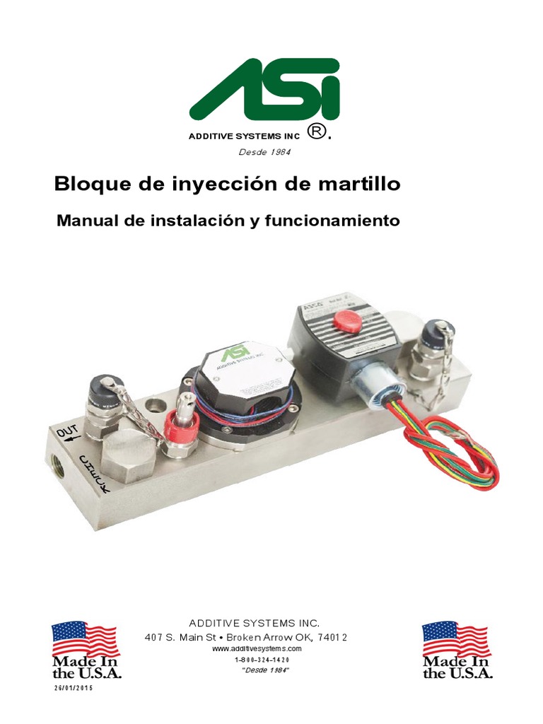 ASI Hammer Injection Block Manual - En.es | PDF | Inyección de ...
