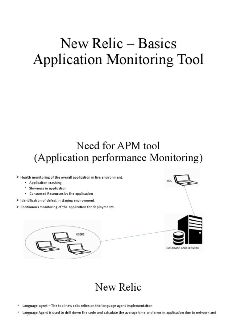 New Relic - Basics Application Monitoring Tool | PDF | Databases | Information Technology Management