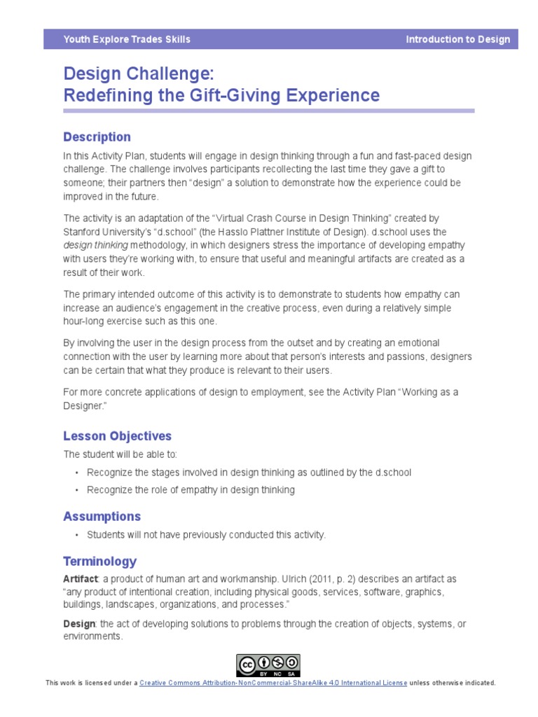 Design Challenge | Download Free PDF | Design Thinking | Prototype