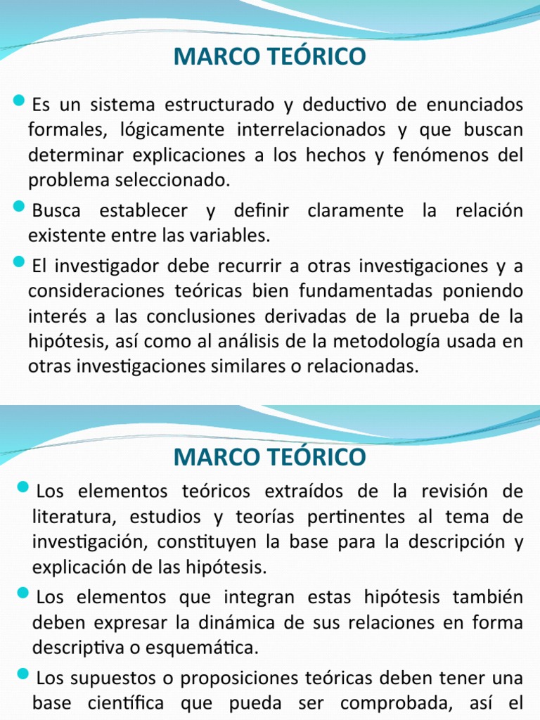 Guía para Elaborar un Marco Teórico | PDF | Teoría | Hipótesis