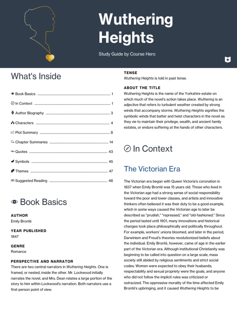 Wuthering Heights | PDF | Heathcliff (Wuthering Heights) | Wuthering ...