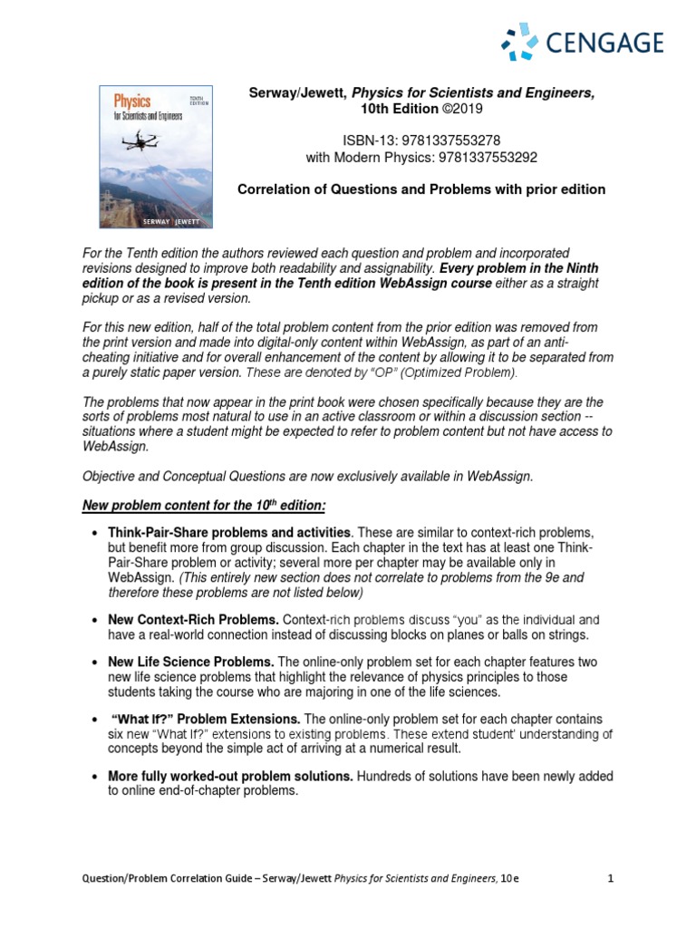 Serway Ejercicios 10ma A 9na | PDF | Human Nature | Communication