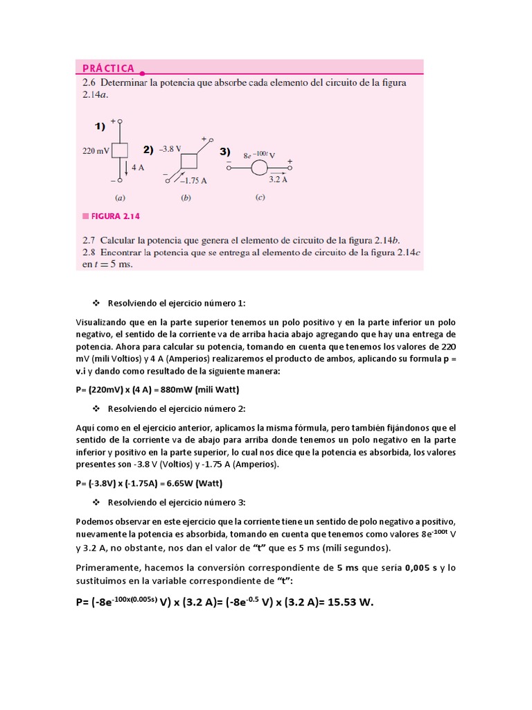 Ejercicio Circuito | PDF