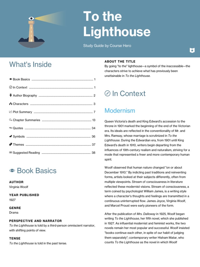 To The Lighthouse | PDF | To The Lighthouse | Virginia Woolf