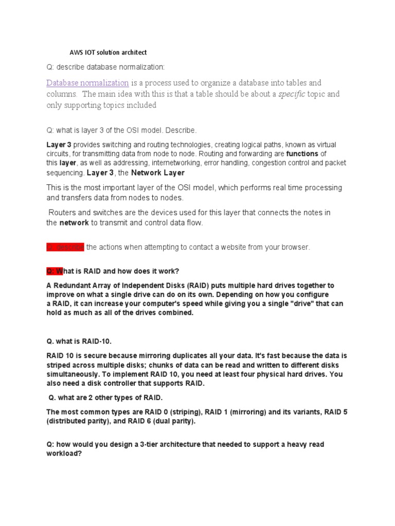 Aws Interview Q | PDF | Transmission Control Protocol | Cloud Computing