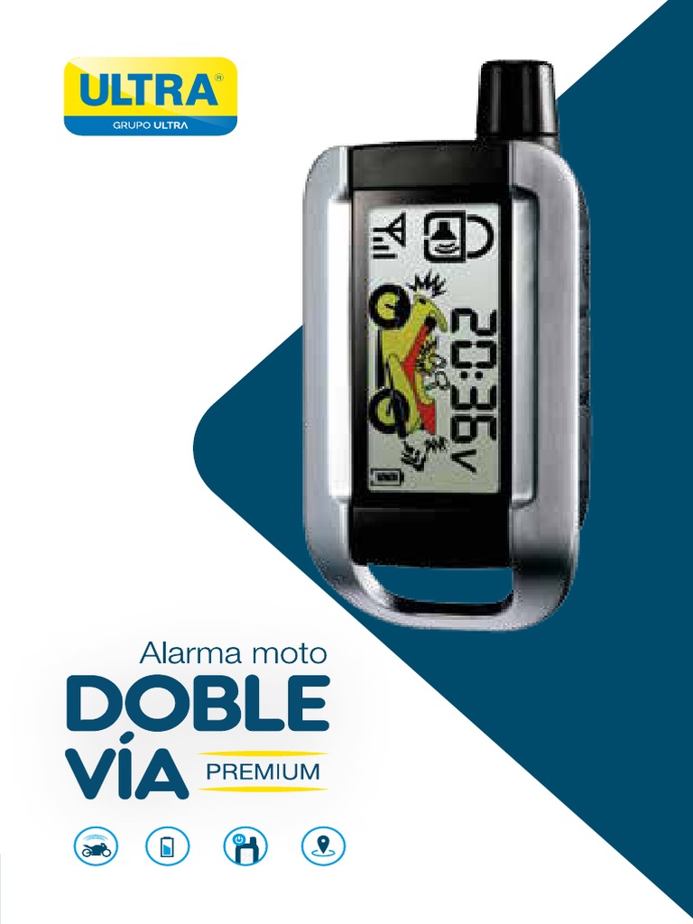 Manual de Alarma Doble Vía Moto | PDF | Control remoto | Calidad ...